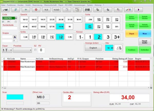 Wintersteiger Easyrent für Mountaincart Verleih