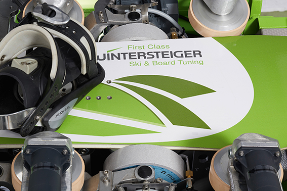 Automatic edge grinding machine for skis from Wintersteiger