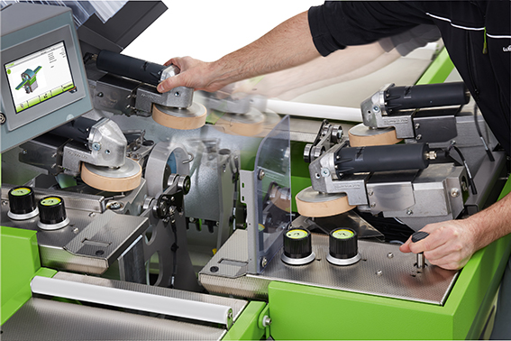 Automatic edge grinding machine for skis from Wintersteiger