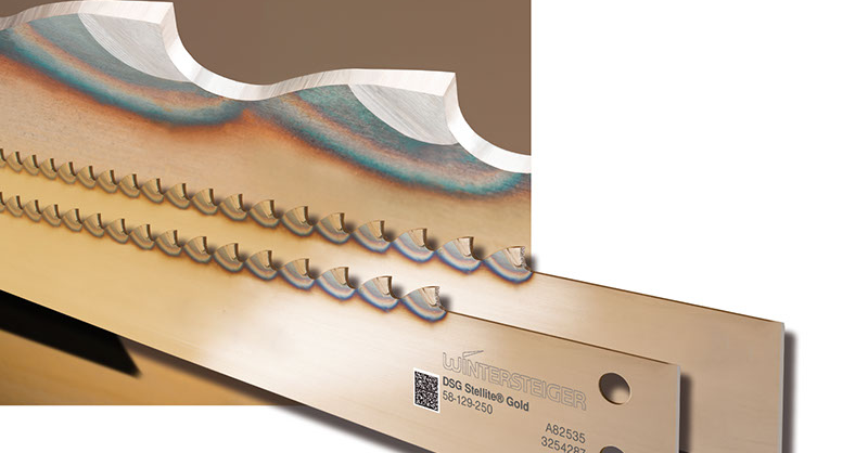 Stellite® saw blades for thin-cutting frame saws